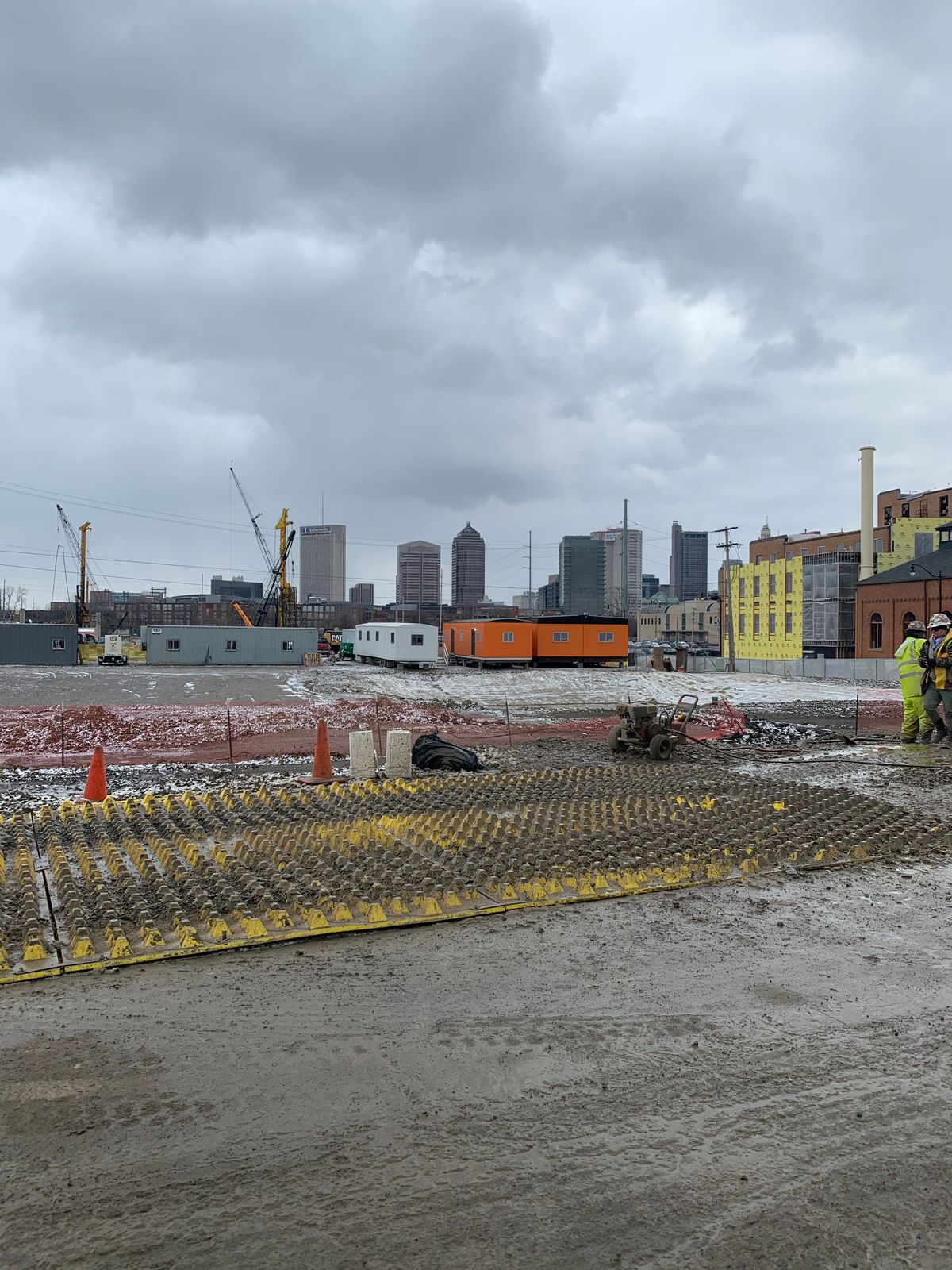 FODS Trackout Control Mats use during high rise construction | FODS ...