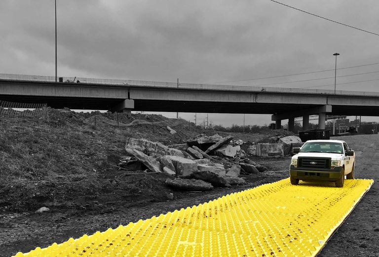 Construction Entrance Mud Mat System | FODS Trackout Control System
