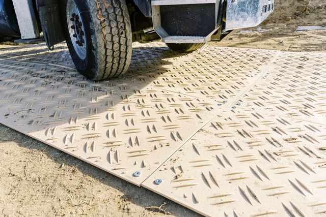 Construction Entrance Mud Mat System | FODS Trackout Control System