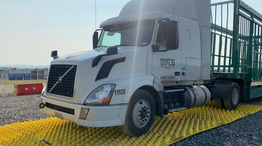 High-Tech Construction Entrance | FODS Trackout Control Mats